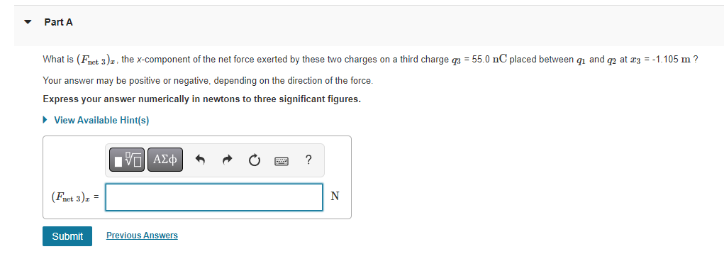 What is (Fnet 3)x, the x-component of the net force | Chegg.com