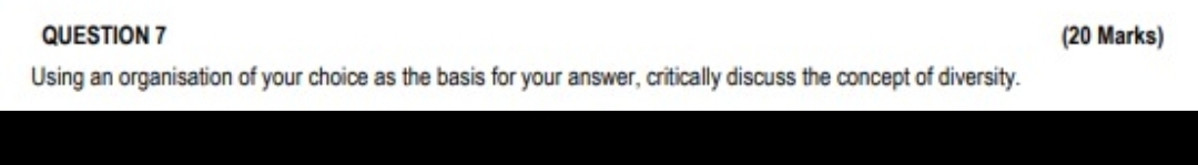 Solved QUESTION 7 (20 Using an organisation of your choice | Chegg.com