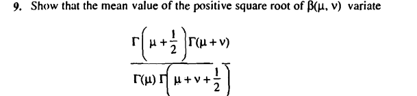 Solved 9. Show that the mean value of the positive square | Chegg.com