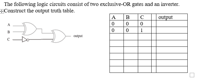 Solved The following logic circuits consist of two | Chegg.com