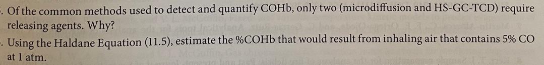 Of the common methods used to detect and quantify | Chegg.com
