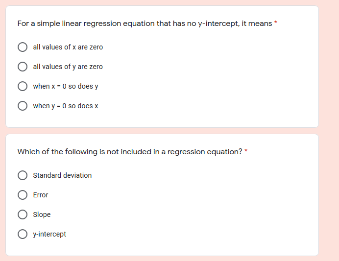 Solved For a simple linear regression equation that has no | Chegg.com