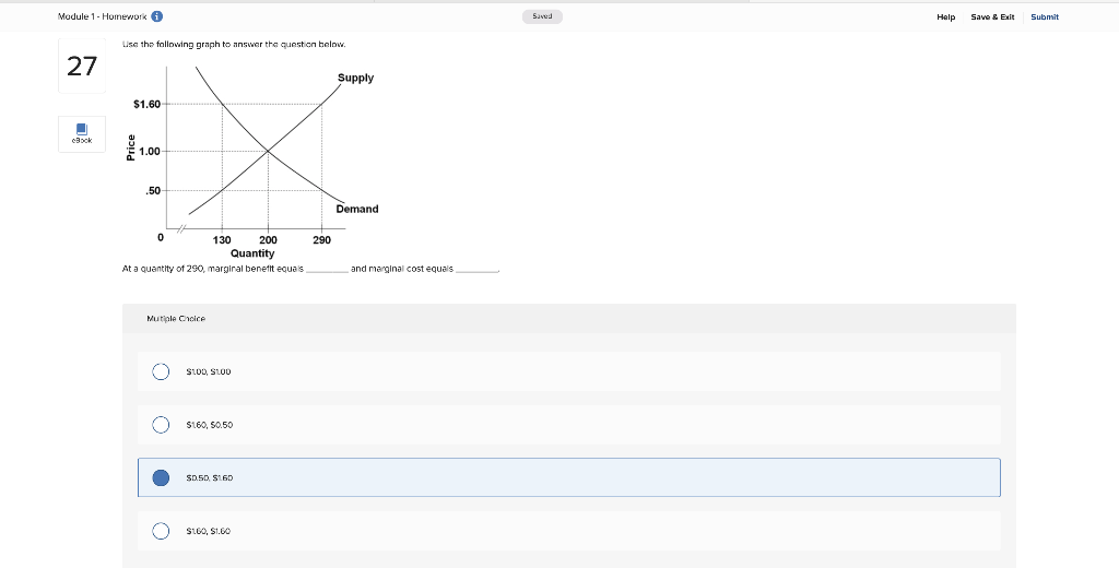 Solved Module 1 - Homework i 27 eBook Use the following | Chegg.com