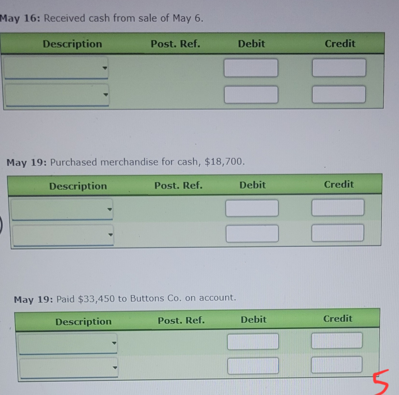 Solved May 30: Received cash from sale of May 20 plus | Chegg.com