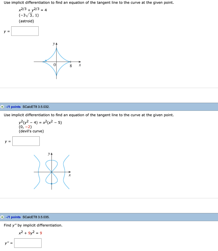 Solved 9. 0/1 pointsI Previous Answers SCalcET8 3.5.024 | Chegg.com