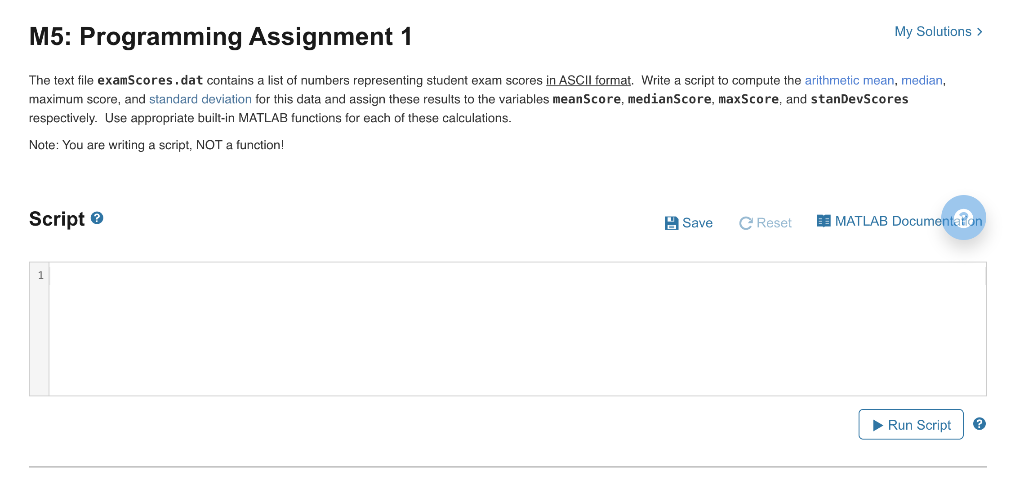 Solved M5 Programming Assignment 1 My Solutions The Text 1837