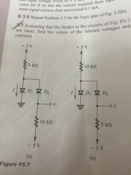 Solved mput voltage levels of an value for R so that the | Chegg.com