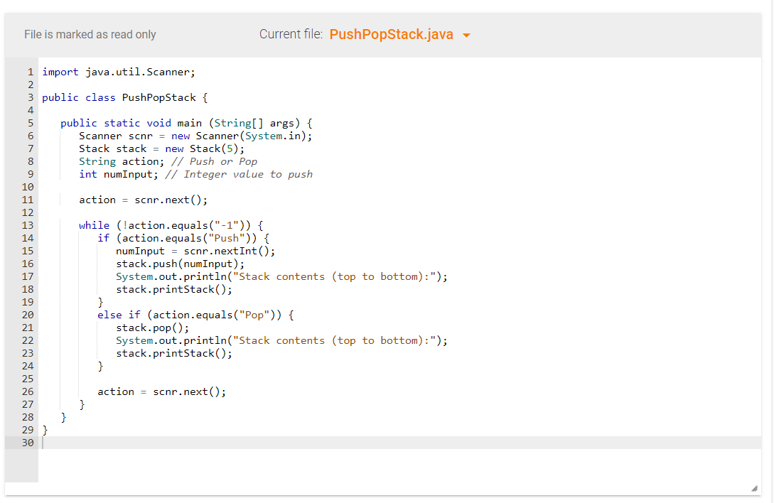 Solved File is marked as read only Current file: | Chegg.com