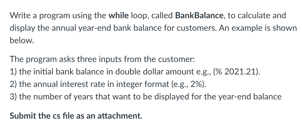Solved Write a program using the while loop, called | Chegg.com