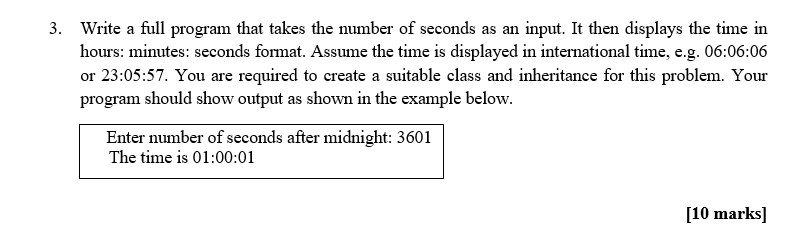 Solved 3. Write a full program that takes the number of | Chegg.com