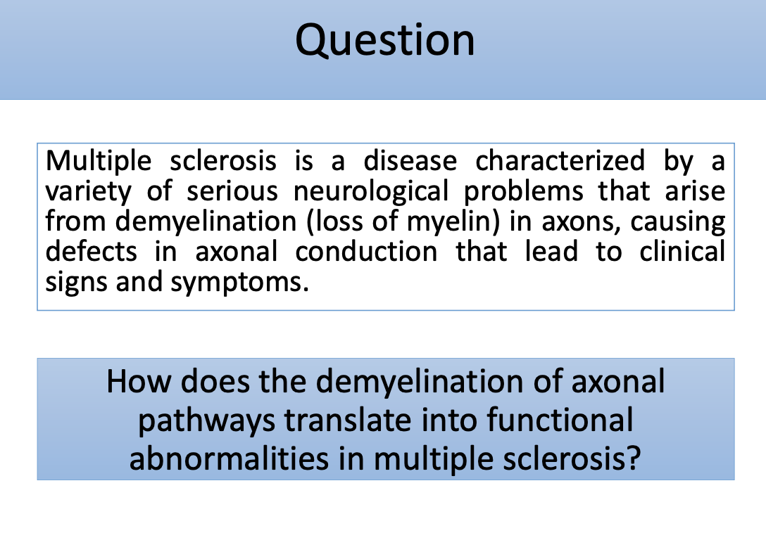 Solved Multiple sclerosis is a disease characterized by a | Chegg.com