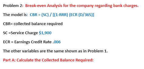 The model is: EC=CB (1-RRR) [ECR (D/365)] EC= | Chegg.com