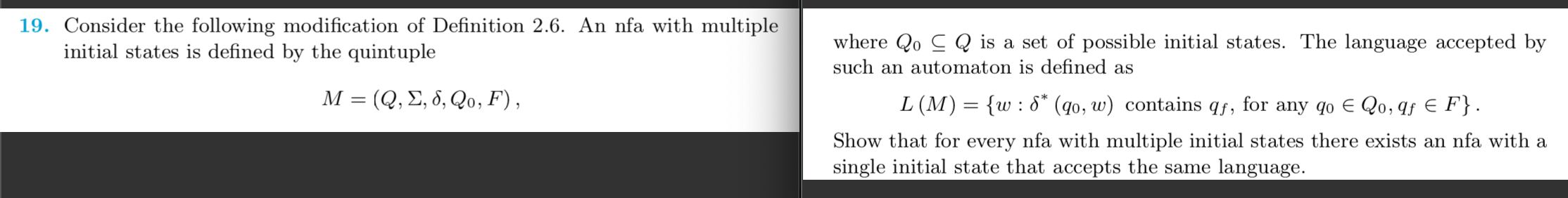 Solved 19. Consider the following modification of Definition | Chegg.com