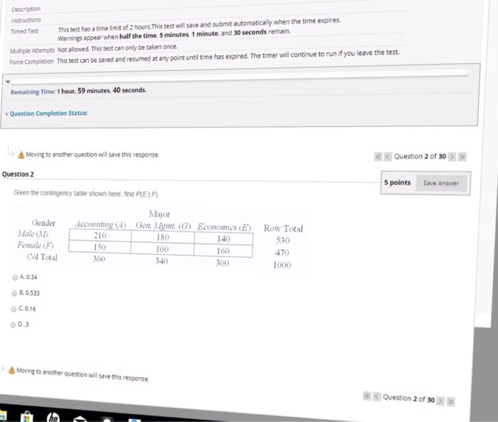 Solved Timed TestThis test has a time limit of 2 hours.This | Chegg.com