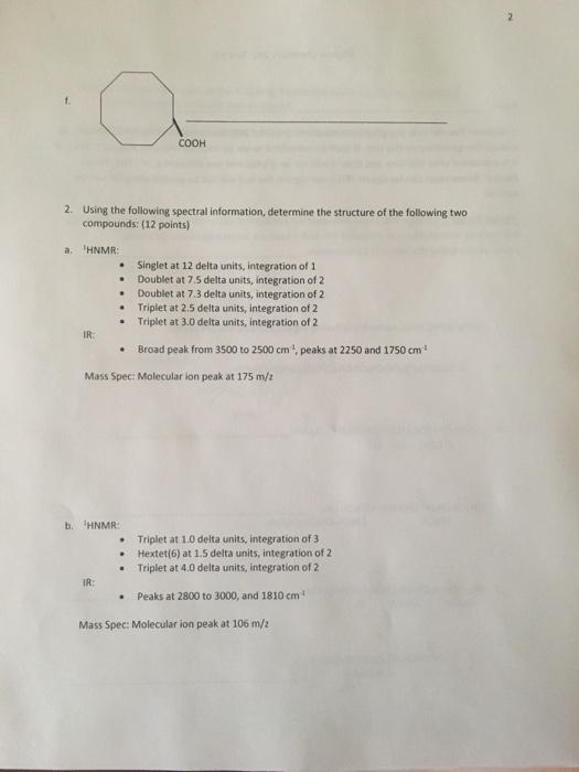 Solved 1. Using IUPAC rules, name the following organic | Chegg.com
