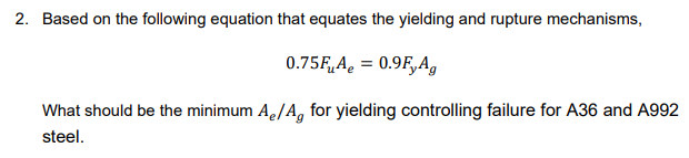 Solved 2. Based on the following equation that equates the | Chegg.com
