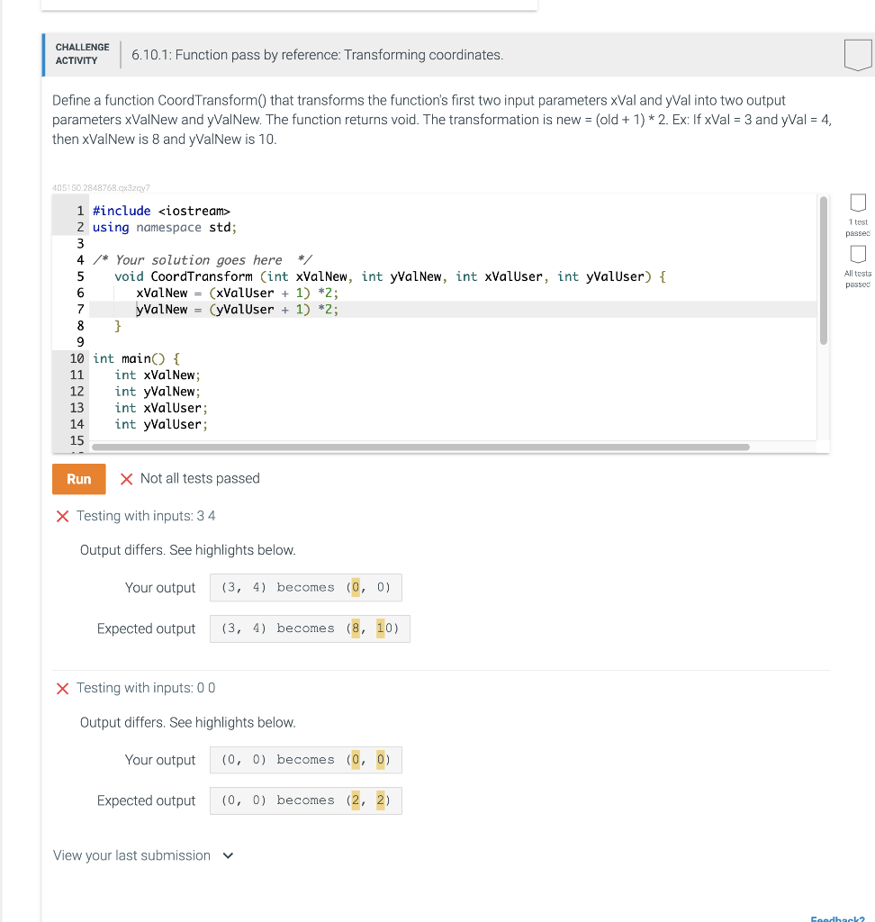 Solved Define A Function Coordtransform0 That Transforms The 3771