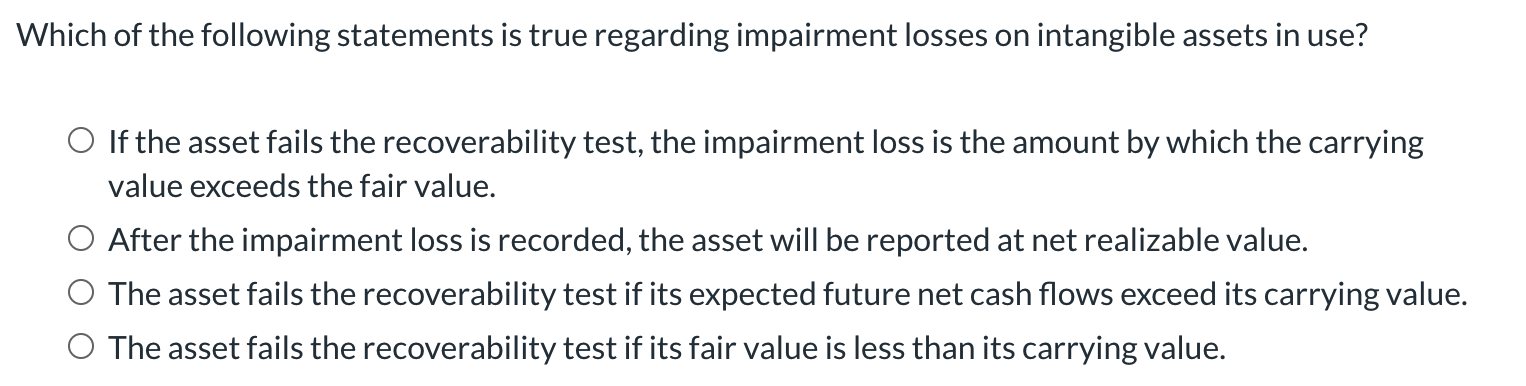 Solved Which of the following statements is true regarding | Chegg.com