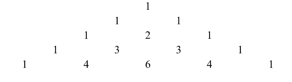 Solved 1 1 1 1 2 1 1 3 3 1 1 4 6 4 1 | Chegg.com