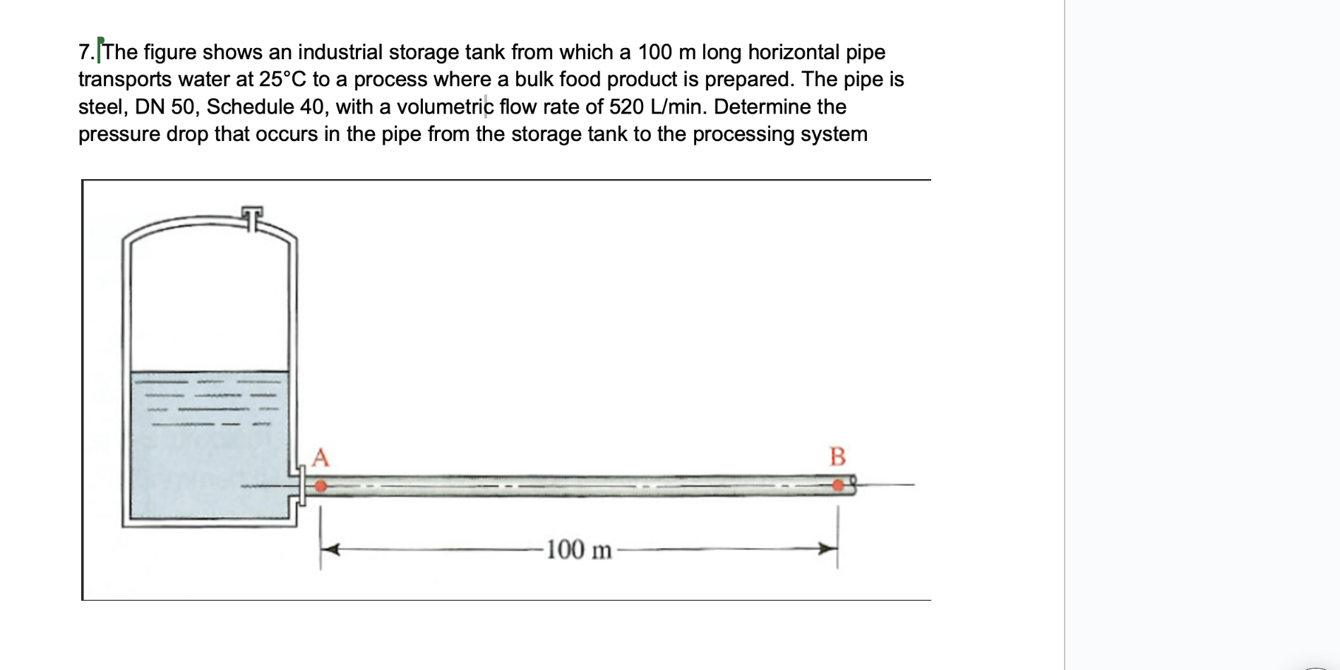 Solved The figure shows an industrial storage tank from | Chegg.com