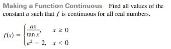 Solved Making a Function Continuous Find all values of the | Chegg.com