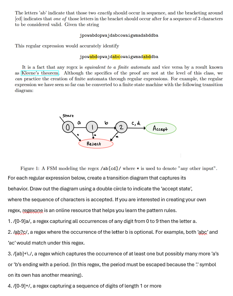 Solved The letters 'ab' ﻿indicate that those two exactly | Chegg.com