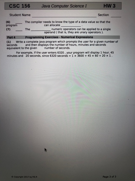 Solved Part 2 Textbook Exercises Numerical Expressions (1) | Chegg.com
