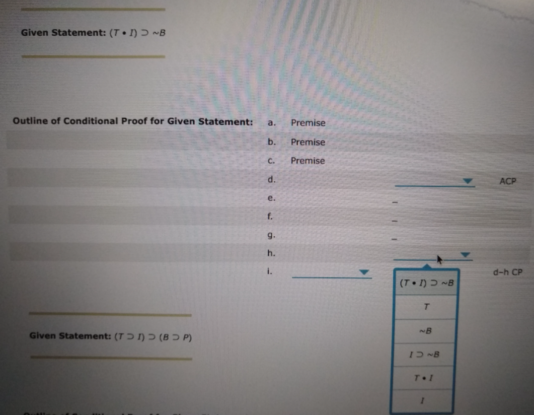 Solved 1 The Conditional Proof Method (CP) The conditional | Chegg.com