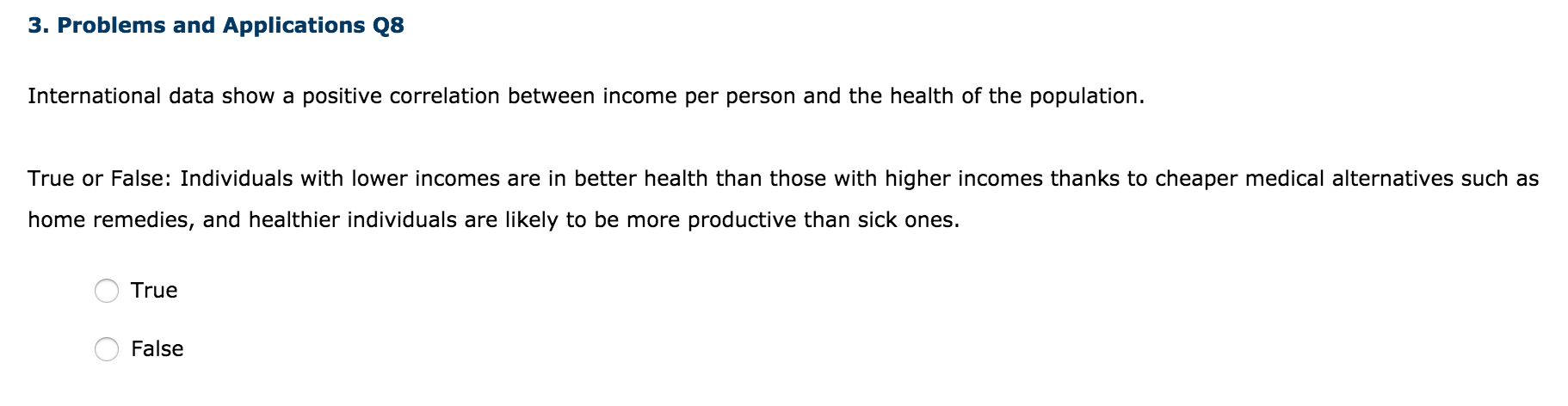 Solved 3. Problems and Applications Q8 International data | Chegg.com