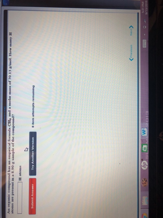 Solved An organic compound has an empirical formula CH2 and | Chegg.com