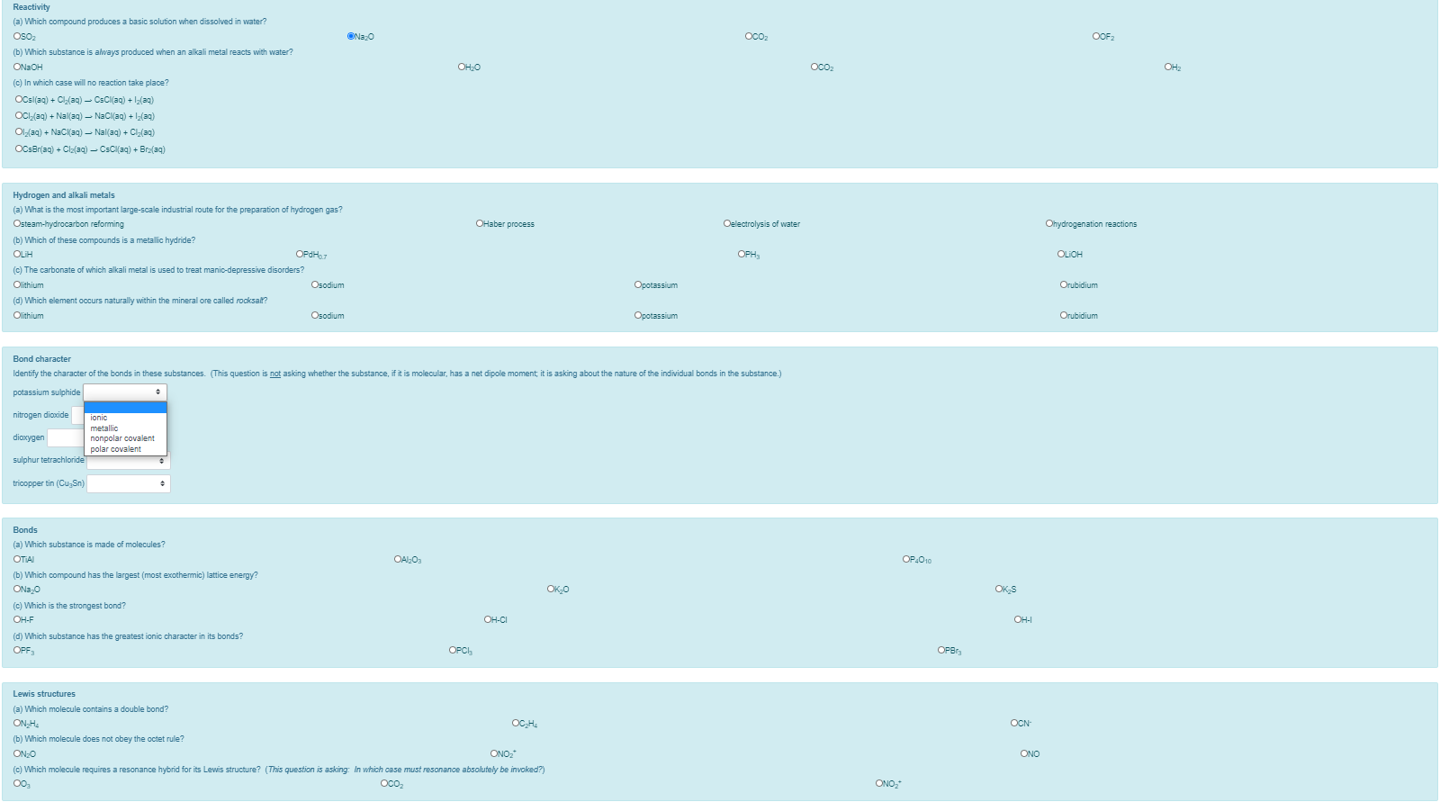 Solved Na 0 OCO2 OOF2 OH 0 OCO OH Reactivity (a) Which | Chegg.com