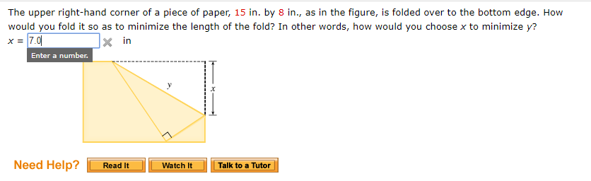 Solved The upper right-hand corner of a piece of paper, 15 | Chegg.com