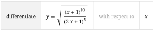 Solved differentiate y=(2x+1)5(x+1)10 | Chegg.com