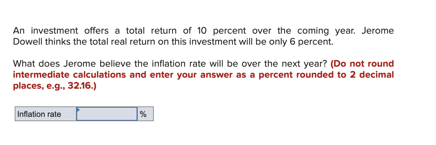 Solved An investment offers a total return of 10 percent | Chegg.com