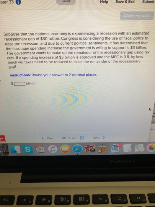 Solved pter 33 Saved Help Save & Exit Submit Check my w | Chegg.com