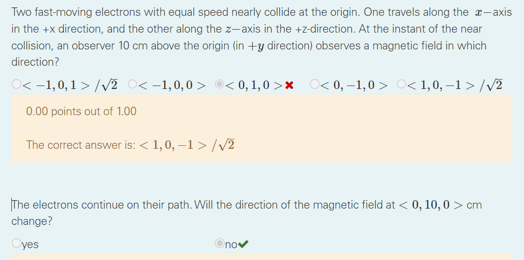 Solved Two fast-moving electrons with equal speed nearly | Chegg.com