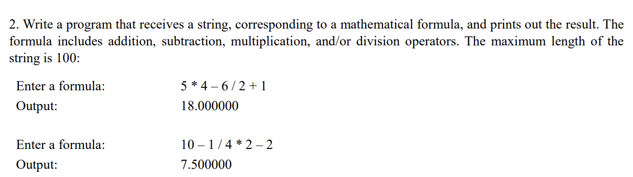 Solved 2. Write a program that receives a string, | Chegg.com