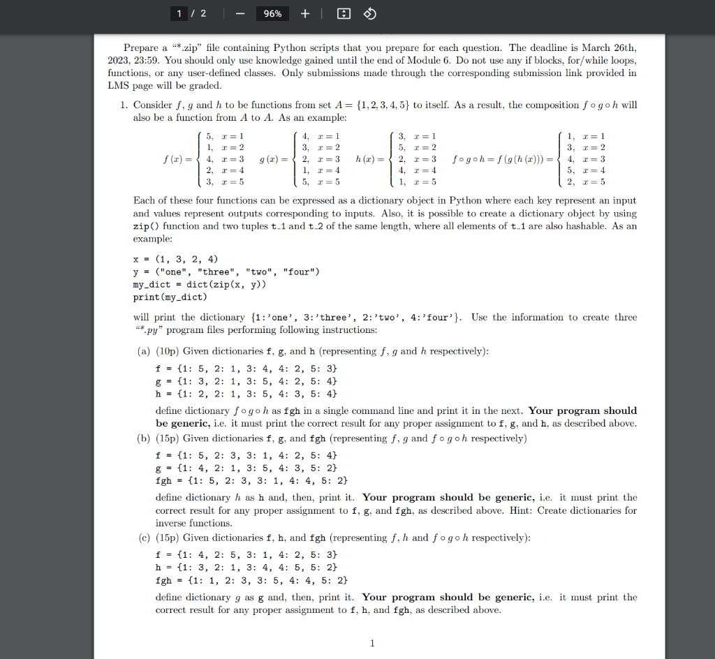 Solved Please do not use for loops if/else blocks and | Chegg.com