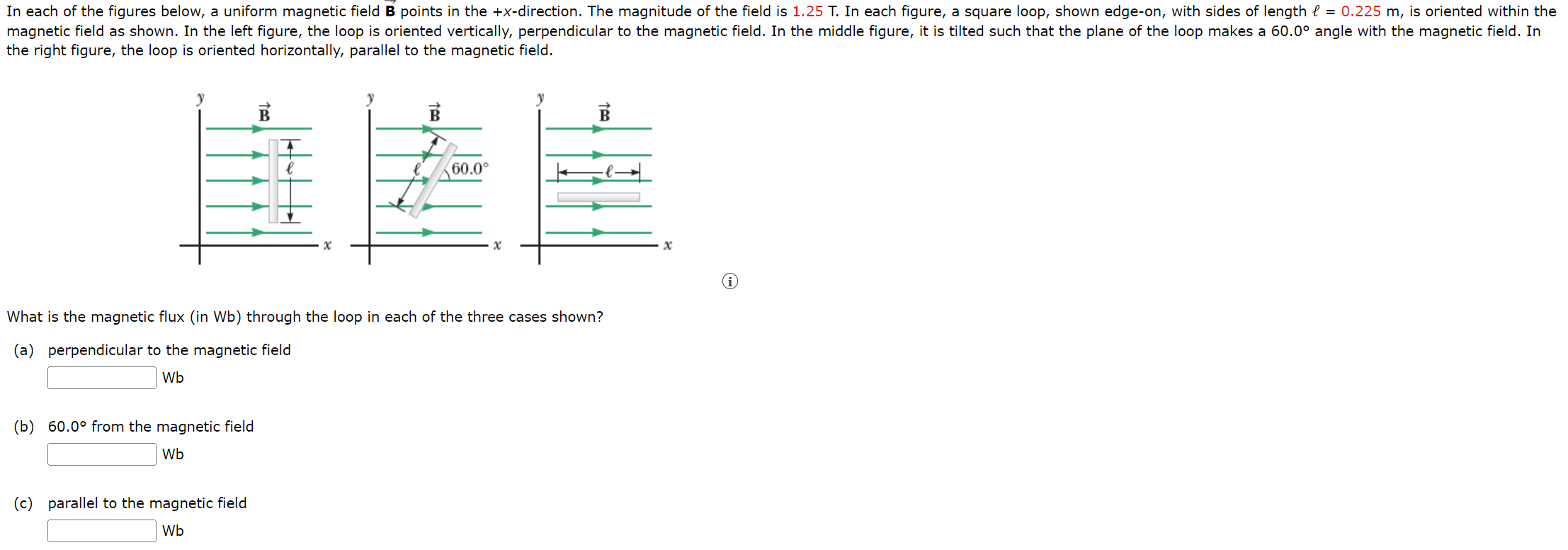 Solved the right figure, the loop is oriented horizontally, | Chegg.com