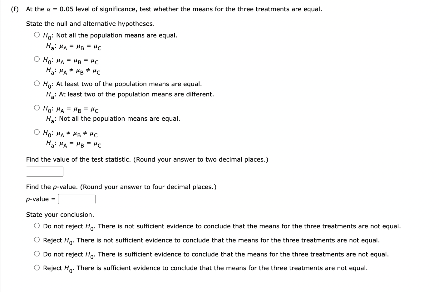 Solved (a) Compute the sum of squares between treatments. | Chegg.com Solved (a) Compute the sum of squares between treatments. | Chegg.com