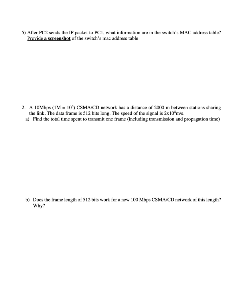 Instruction: Use Packet Tracer tool, implement the | Chegg.com