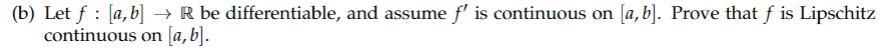 Solved Problem 9.1. A function f is called Lipschitz | Chegg.com