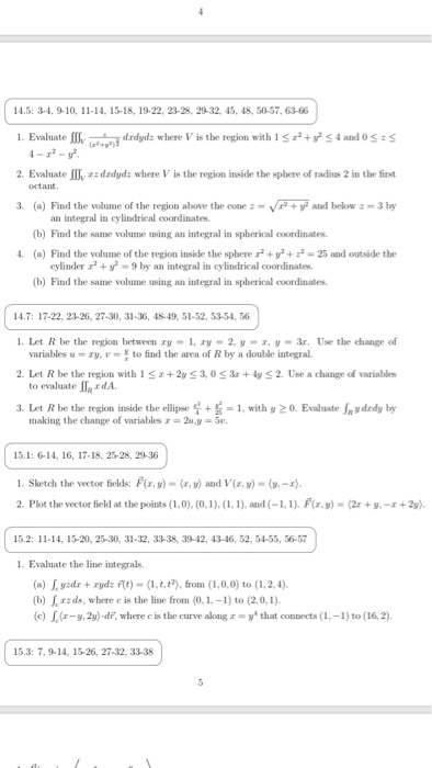 Solved 1 of 7 MATH 250: FINAL REVIEW, FALL 2018 13.1: 2-6, | Chegg.com