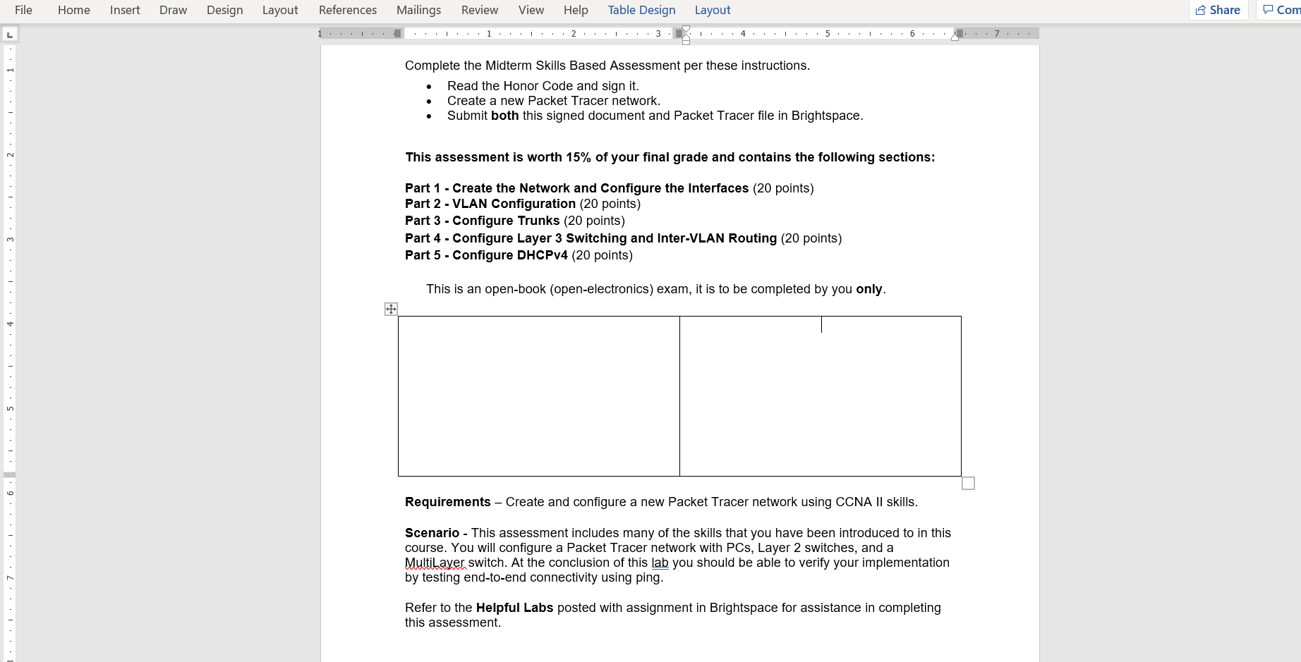 Solved File Home Insert Draw Design Layout References