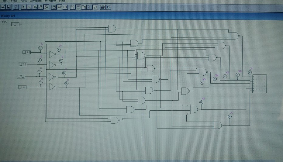 Solved using this truth table in 4-2-1-8 code, ive built a | Chegg.com