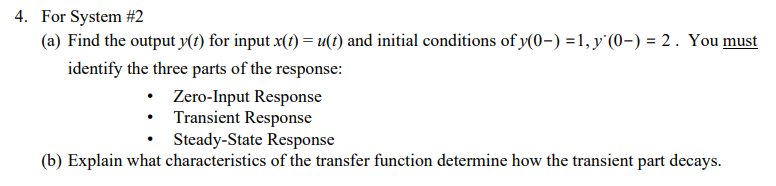 Solved System \#1 is the following RLC circuit: Svstem #2 | Chegg.com