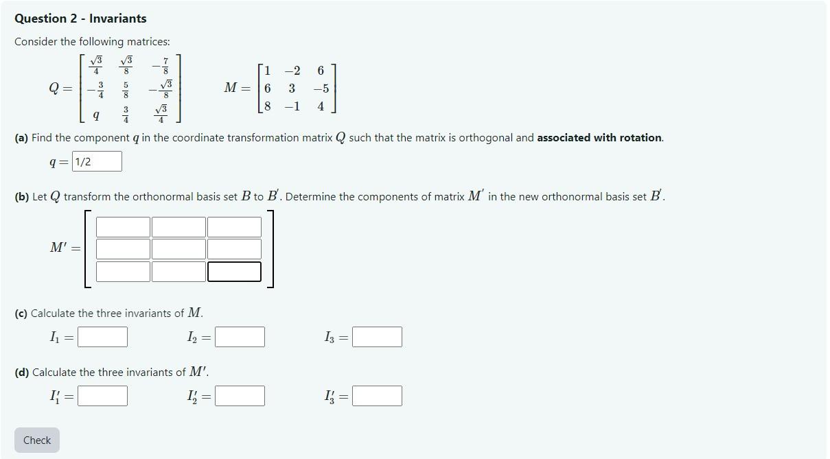 Solved Consider the following matrices: | Chegg.com