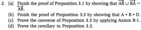Solved (a) Finish the proof of Proposition 3.1 by showing | Chegg.com