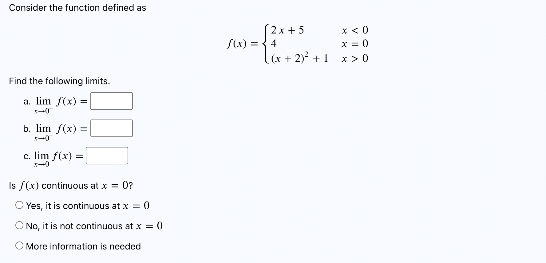 Solved Consider the function defined as | Chegg.com