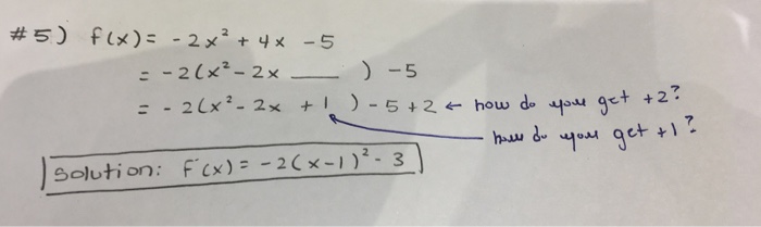Solved In Problems 1-8, find the vertex form of each | Chegg.com